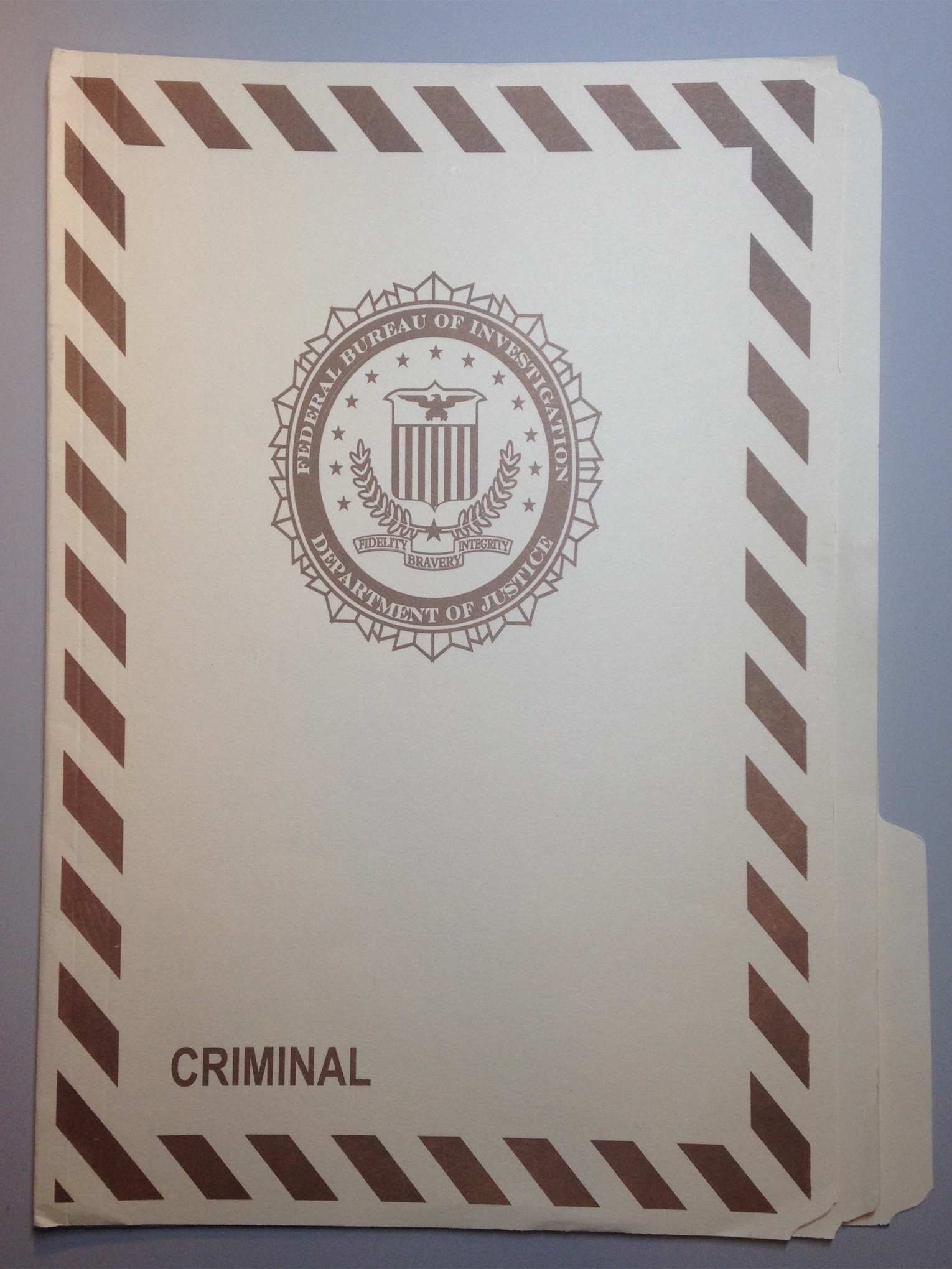 Police Case File Folder